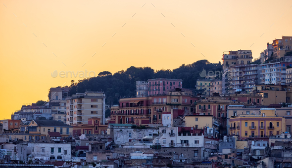 Residential Apartment Home Buildings in Historic Downtown City on Coast ...