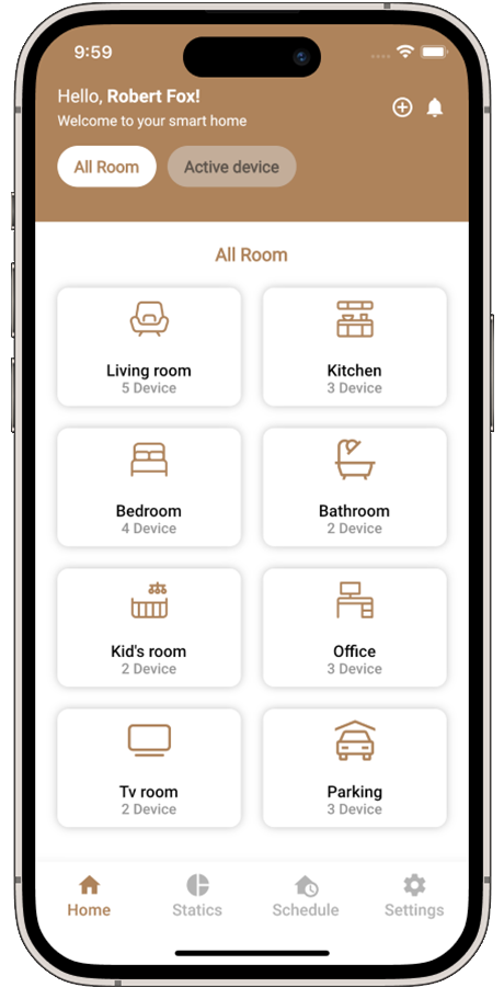 Smart Home App Template Iot App Home Control App Home Automation App Flutter