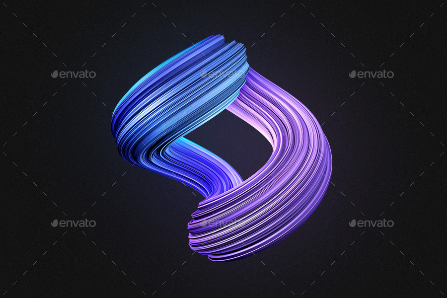 3D Liquid Twisted Transparent PNG Shapes, Graphics | GraphicRiver