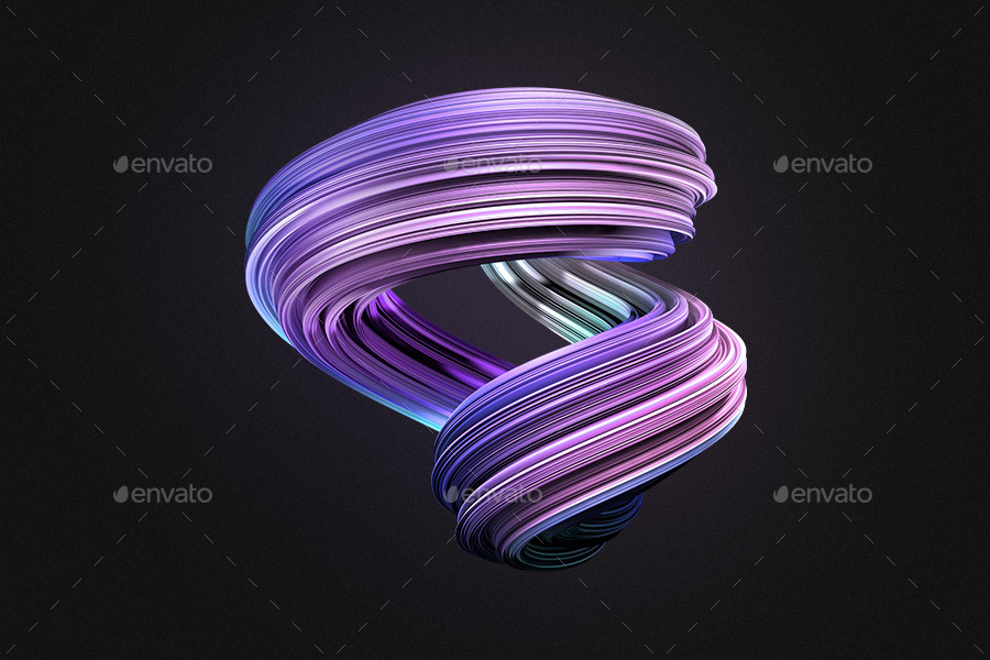 3D Liquid Twisted Transparent PNG Shapes, Graphics | GraphicRiver