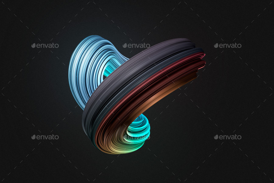 3D Liquid Twisted Transparent PNG Shapes, Graphics | GraphicRiver