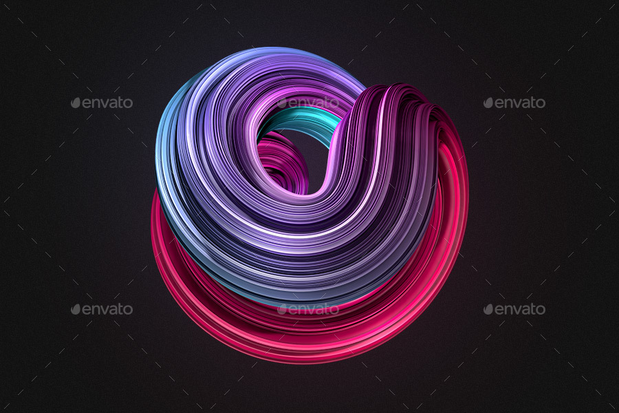 3D Liquid Twisted Transparent PNG Shapes, Graphics | GraphicRiver