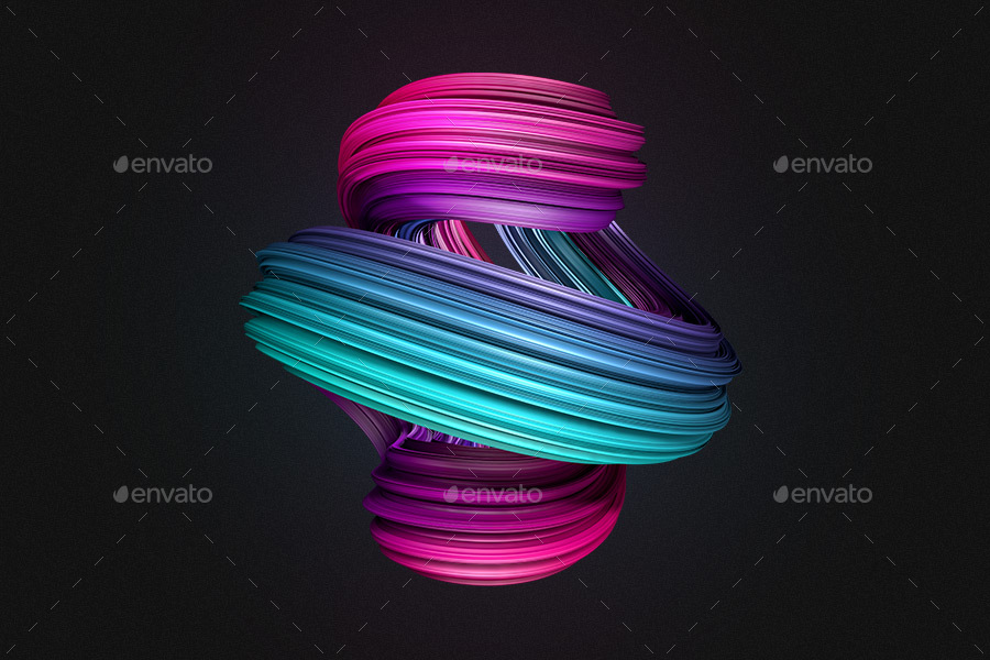 3D Liquid Twisted Transparent PNG Shapes, Graphics | GraphicRiver
