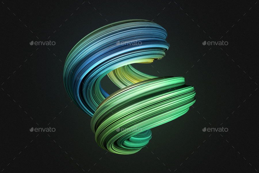 3D Liquid Twisted Transparent PNG Shapes, Graphics | GraphicRiver