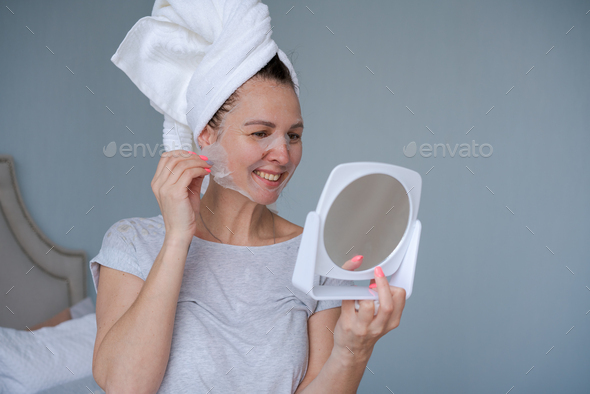 Free time at home, spa treatments and delicate skin care. Relax and ...