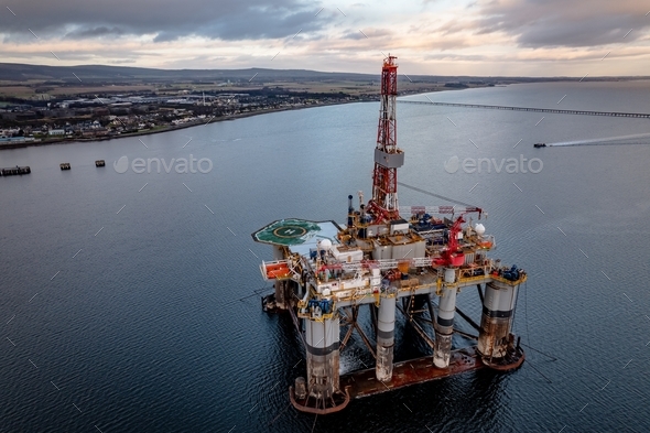 Oil Rig Aerial Stock Photo by Stock87 | PhotoDune