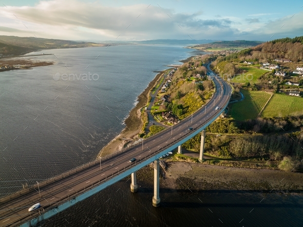 Road Weaving to a Bridge Stock Photo by CloudVisual | PhotoDune