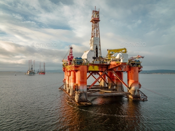 Oil Rigs and Decommissioning Platforms Stock Photo by Stock87 | PhotoDune