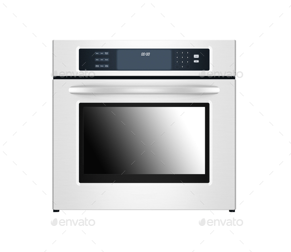 Modern metallic oven Stock Photo by ozaiachin | PhotoDune