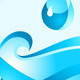 Blue Water Symbol by ecelop | GraphicRiver
