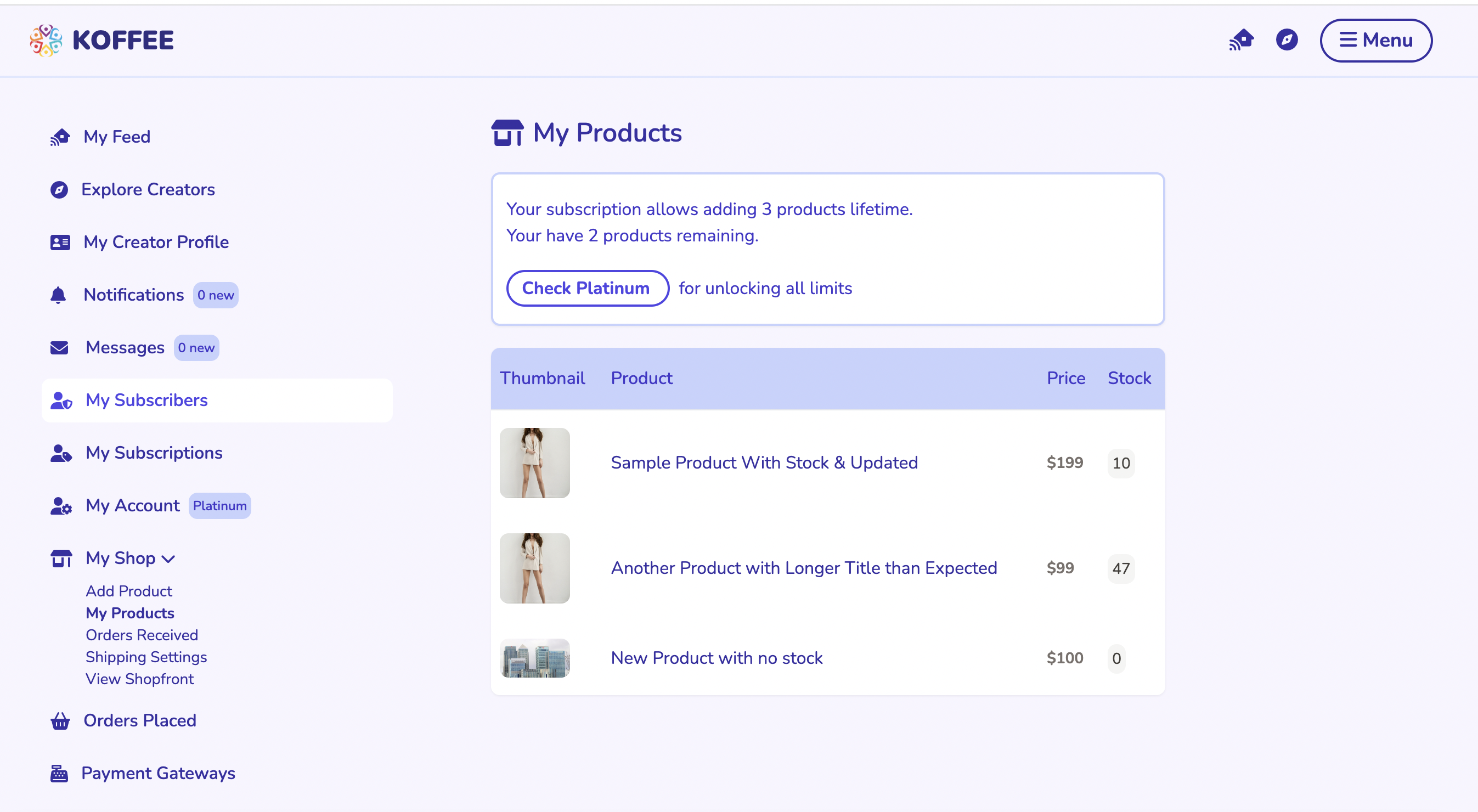 Koffee Fans - Saas Platform for Content Creators by crivion | CodeCanyon