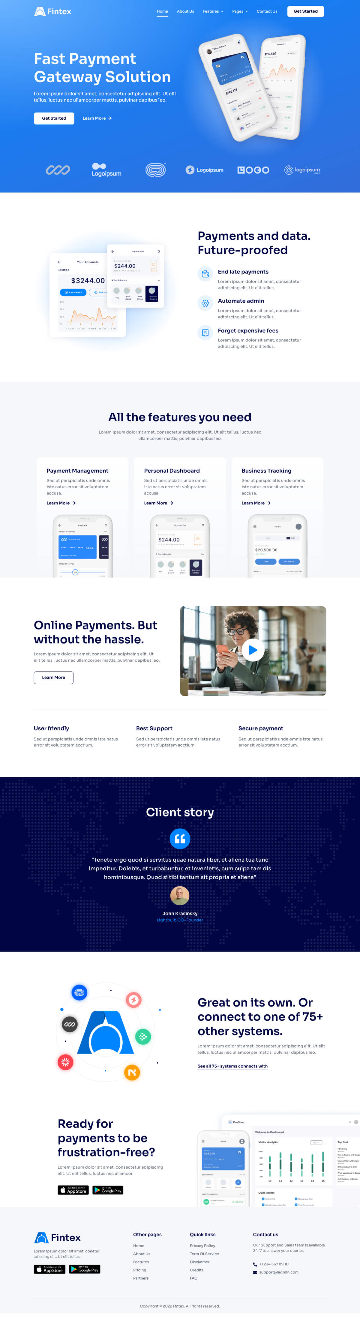 Fintex - Mobile App & Fintech Startup Elementor Template Kit by tokomoo