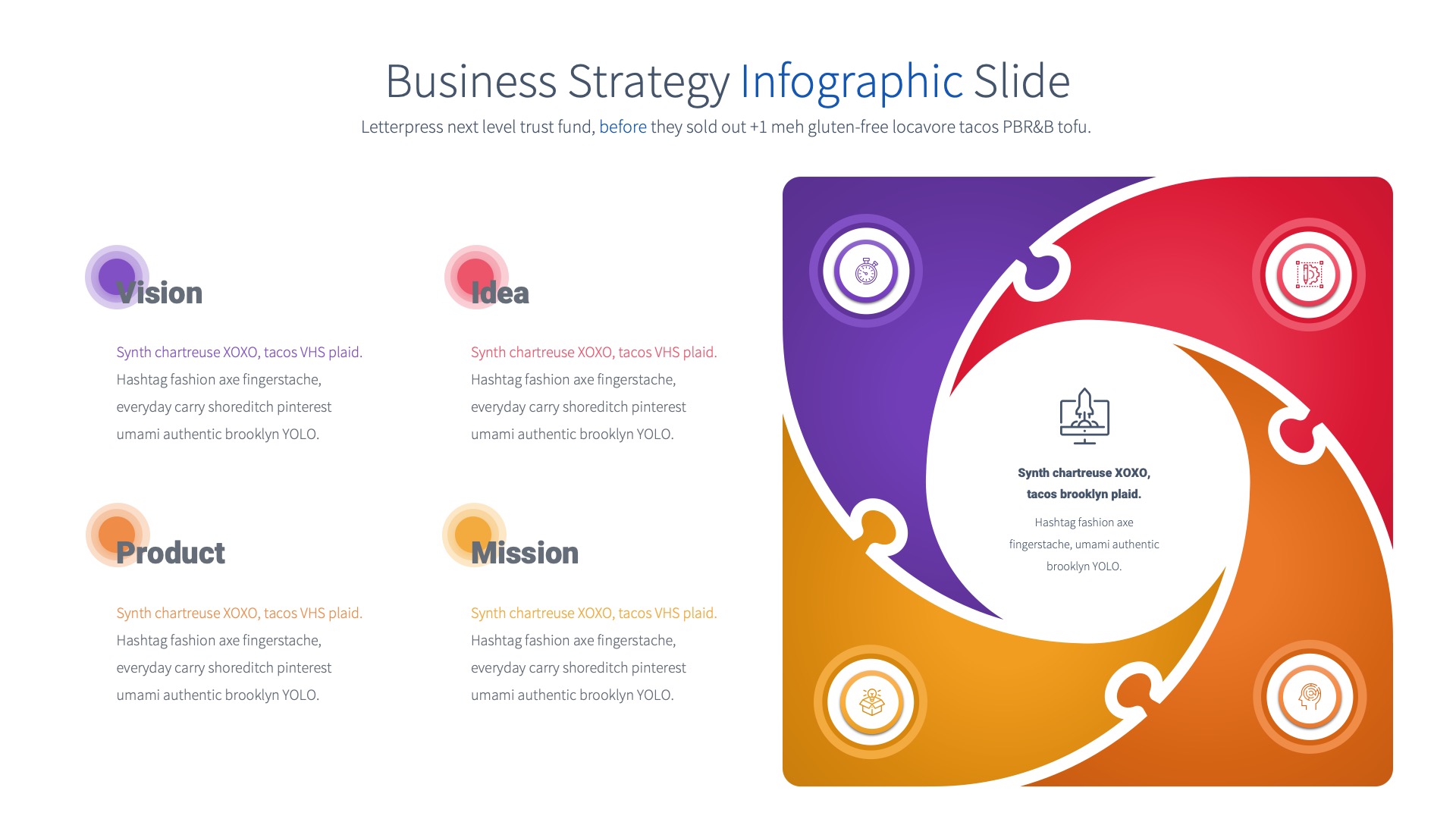 Business Strategy - PowerPoint Infographics Slides, Presentation Templates