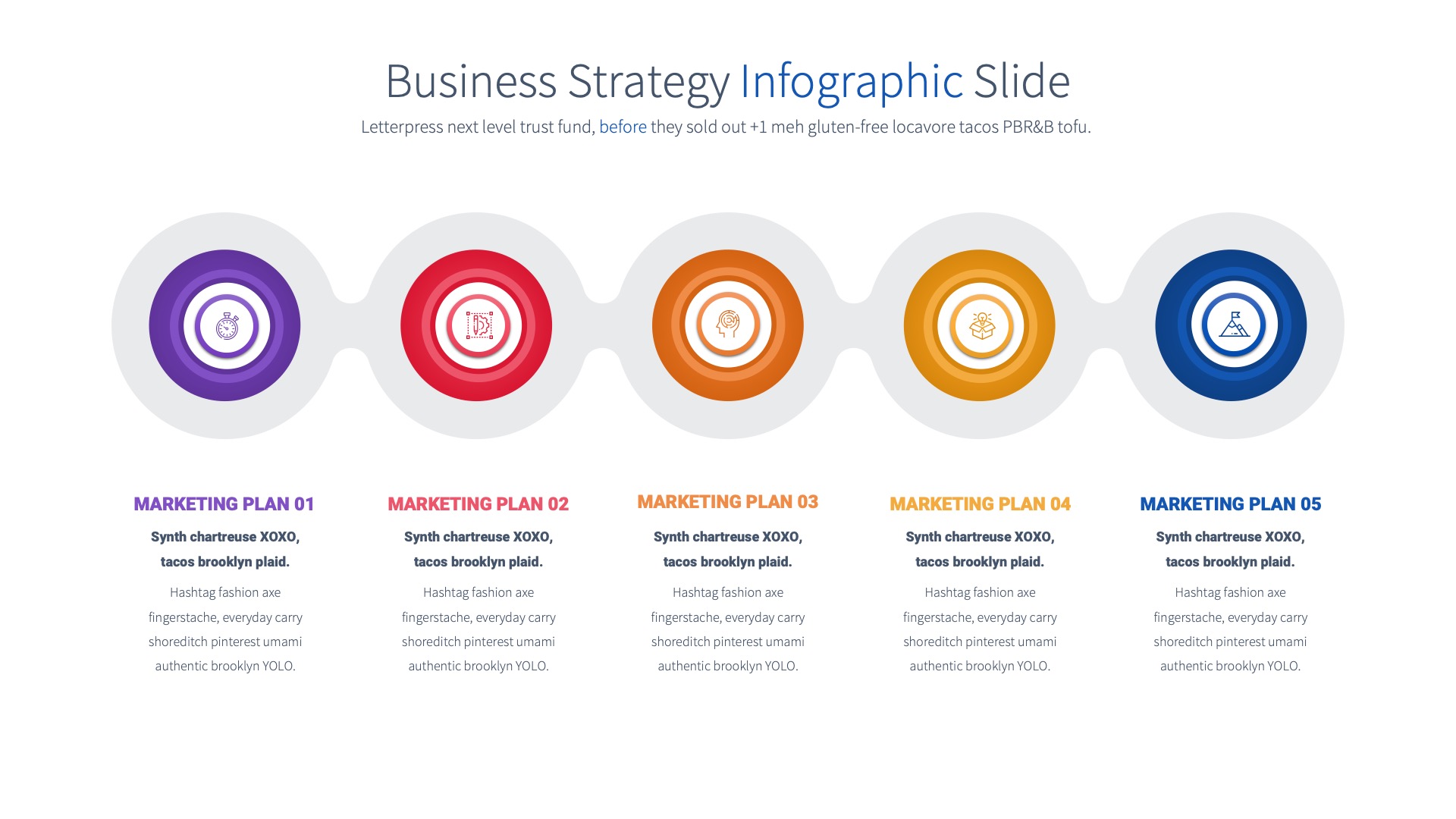 Business Strategy - PowerPoint Infographics Slides, Presentation Templates