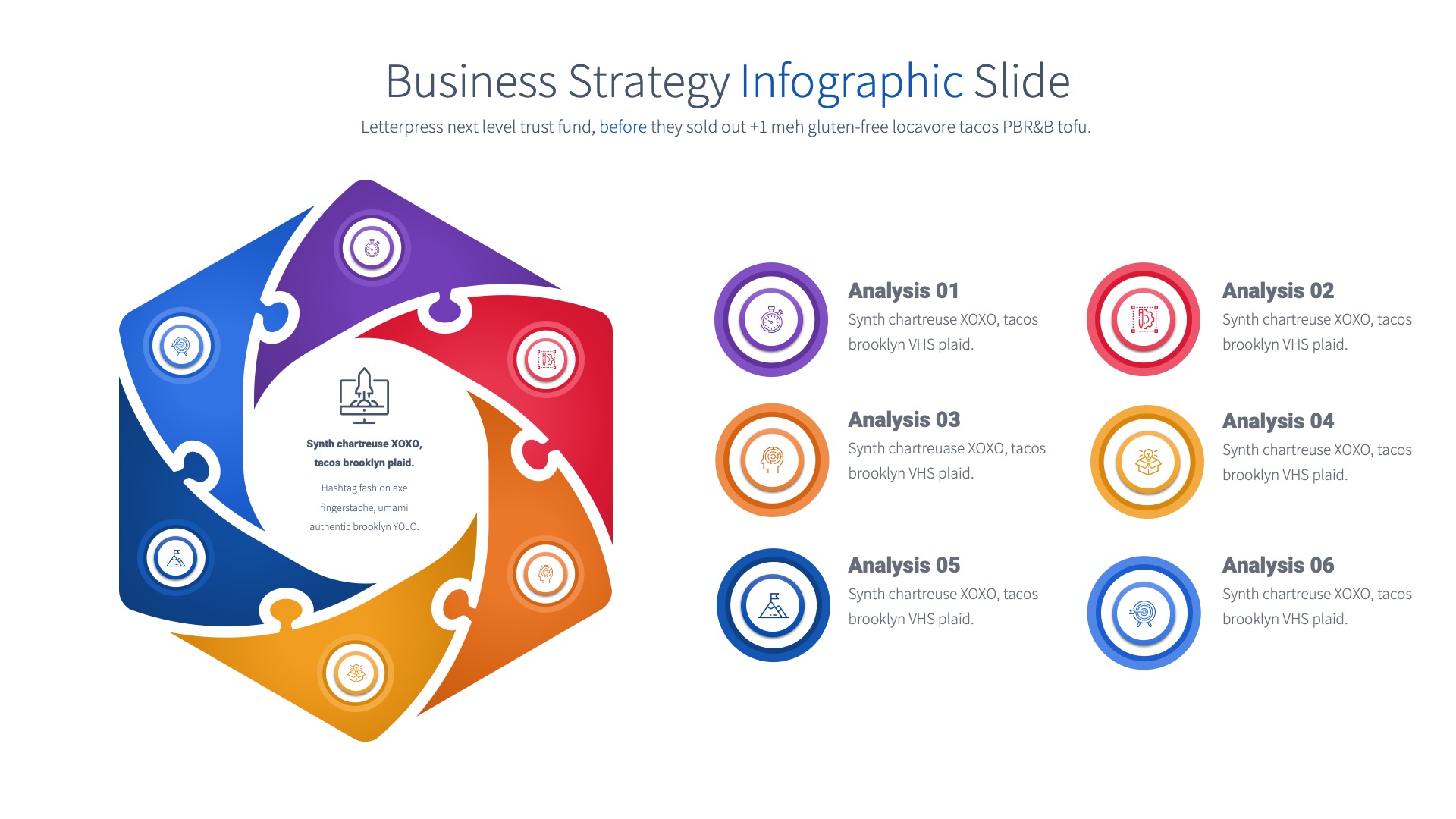 Business Strategy - PowerPoint Infographics Slides, Presentation Templates