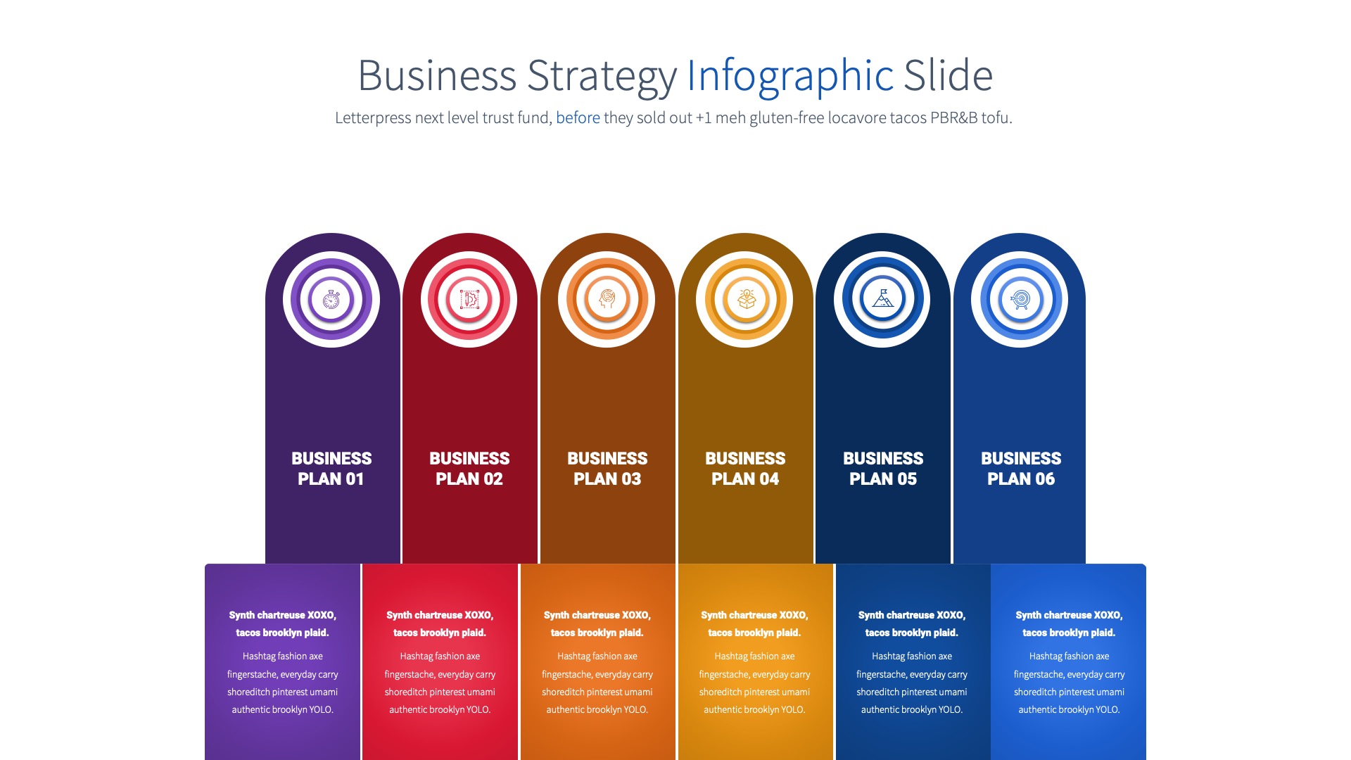 Business Strategy - PowerPoint Infographics Slides, Presentation Templates