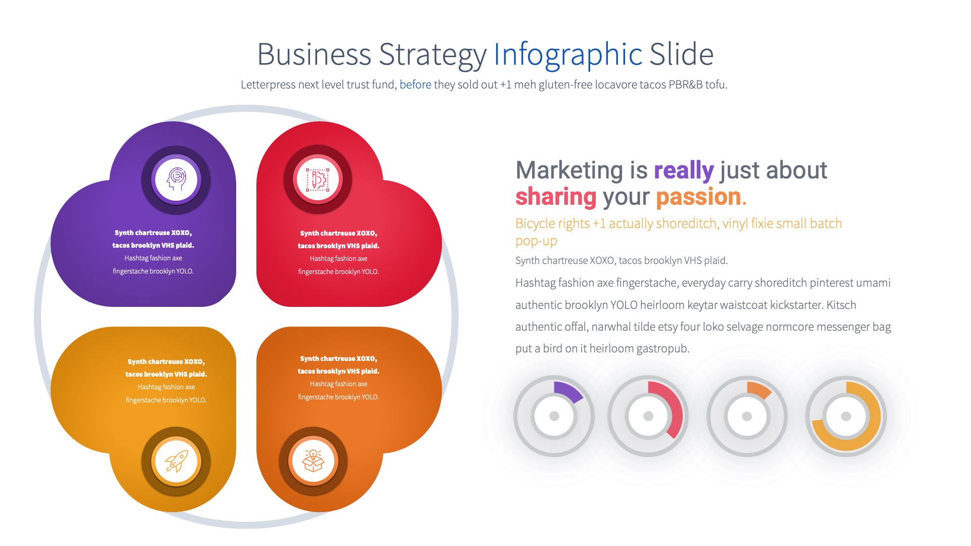Business Strategy - PowerPoint Infographics Slides, Presentation Templates