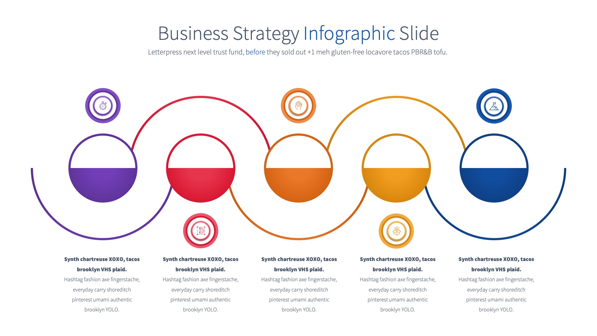 Business Strategy - PowerPoint Infographics Slides, Presentation Templates
