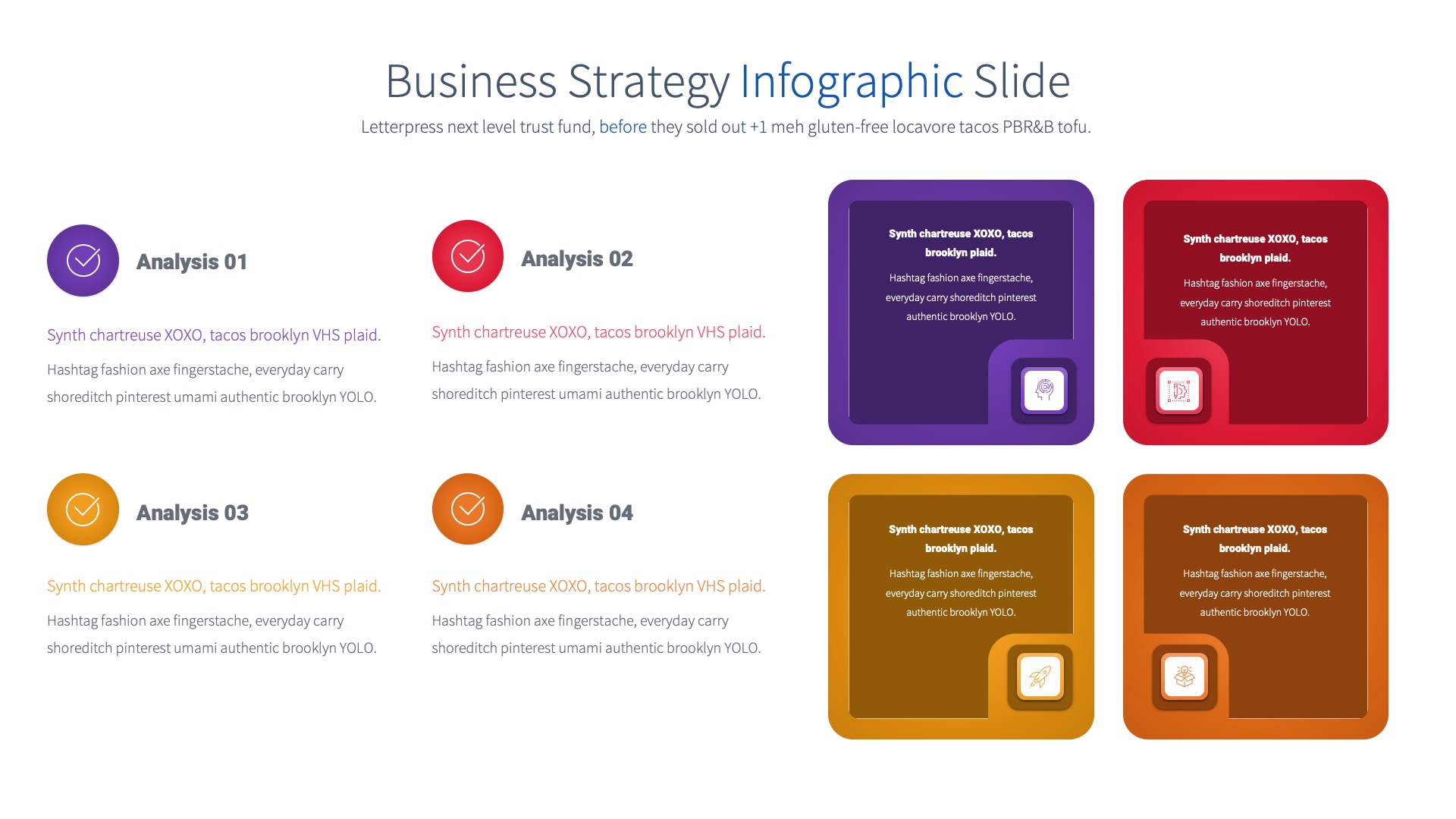 Business Strategy - PowerPoint Infographics Slides, Presentation Templates