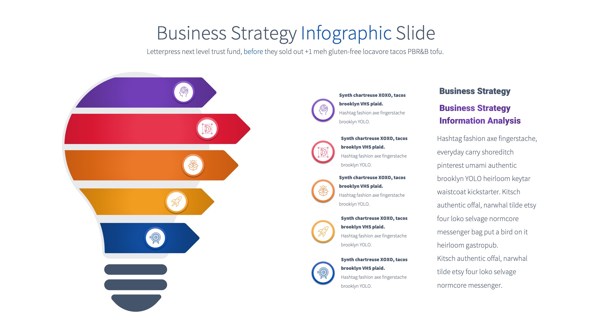 Business Strategy - PowerPoint Infographics Slides, Presentation Templates