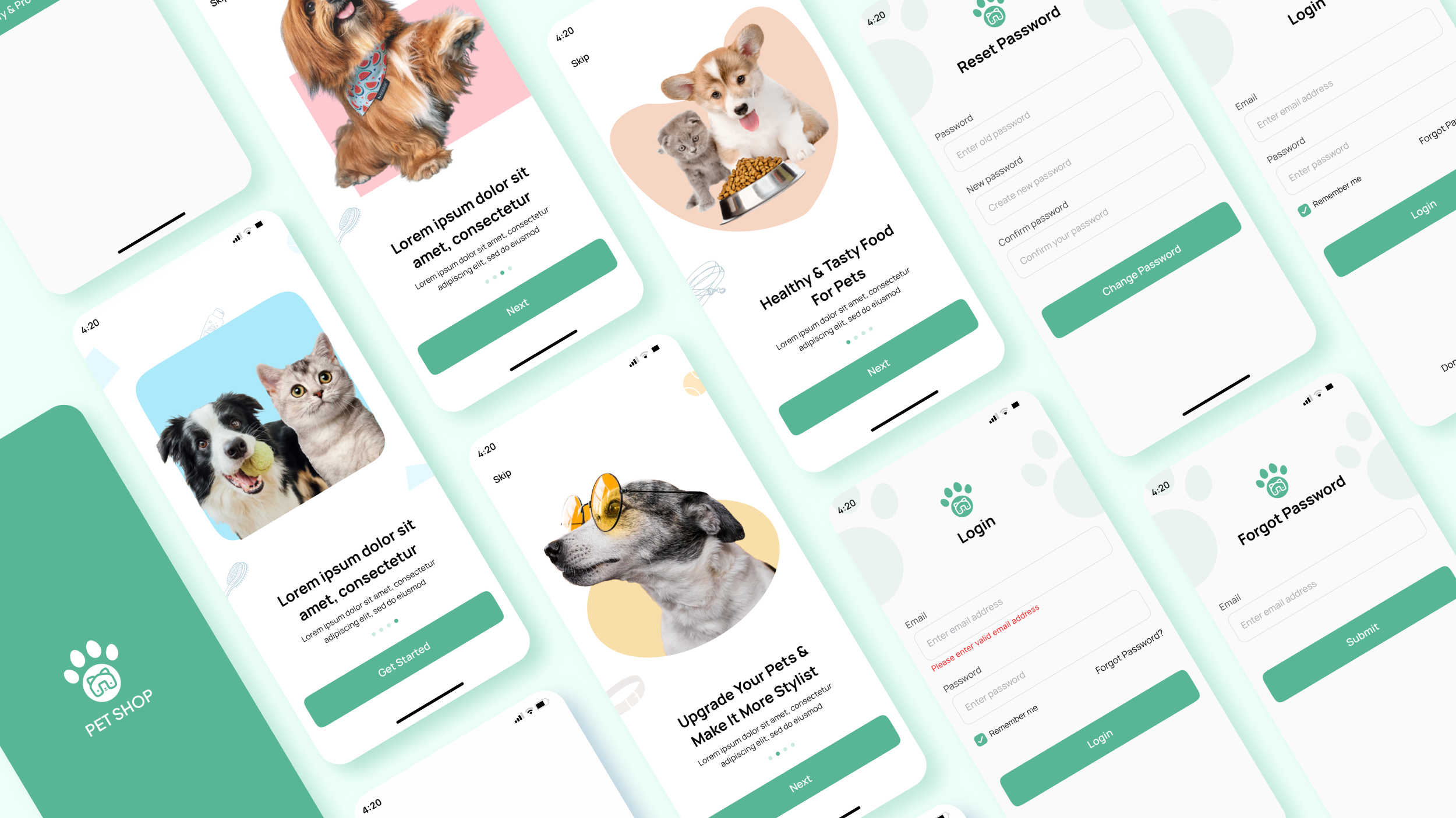 Pawzone : Pet food shopping Flutter 3.x (Android, iOS) app UI template ...