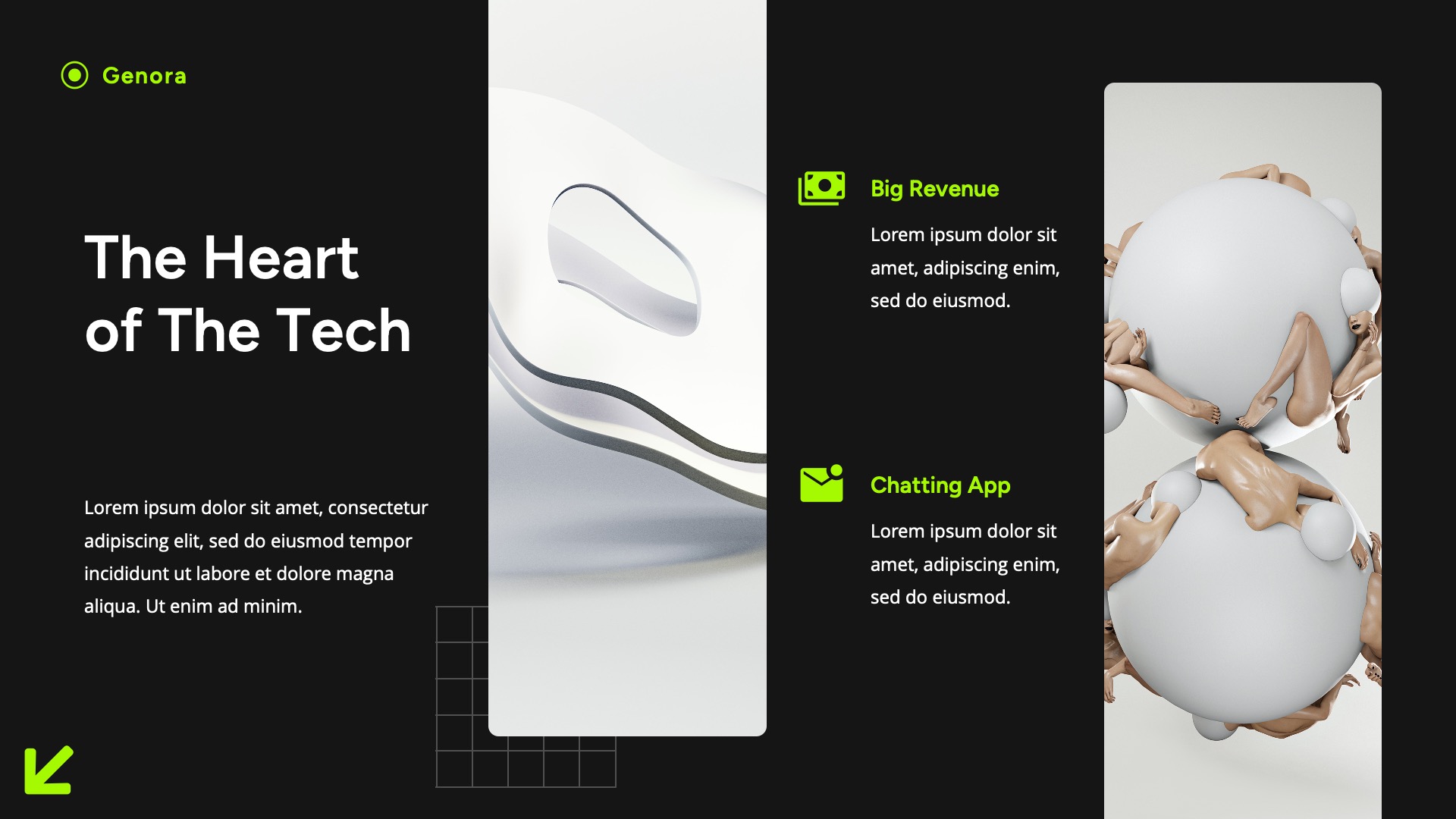 Genora - Metaverse Presentation Template Keynote, Presentation Templates