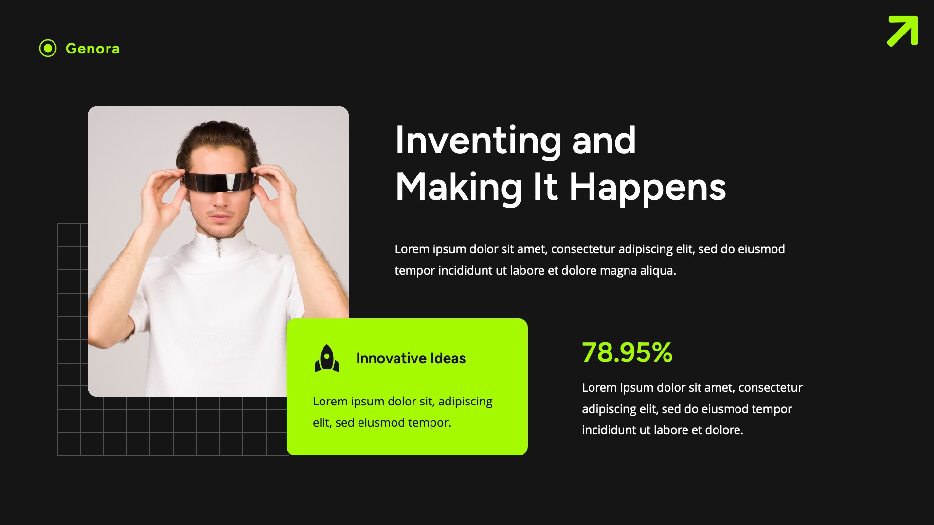 Genora - Metaverse Presentation Template Keynote, Presentation Templates