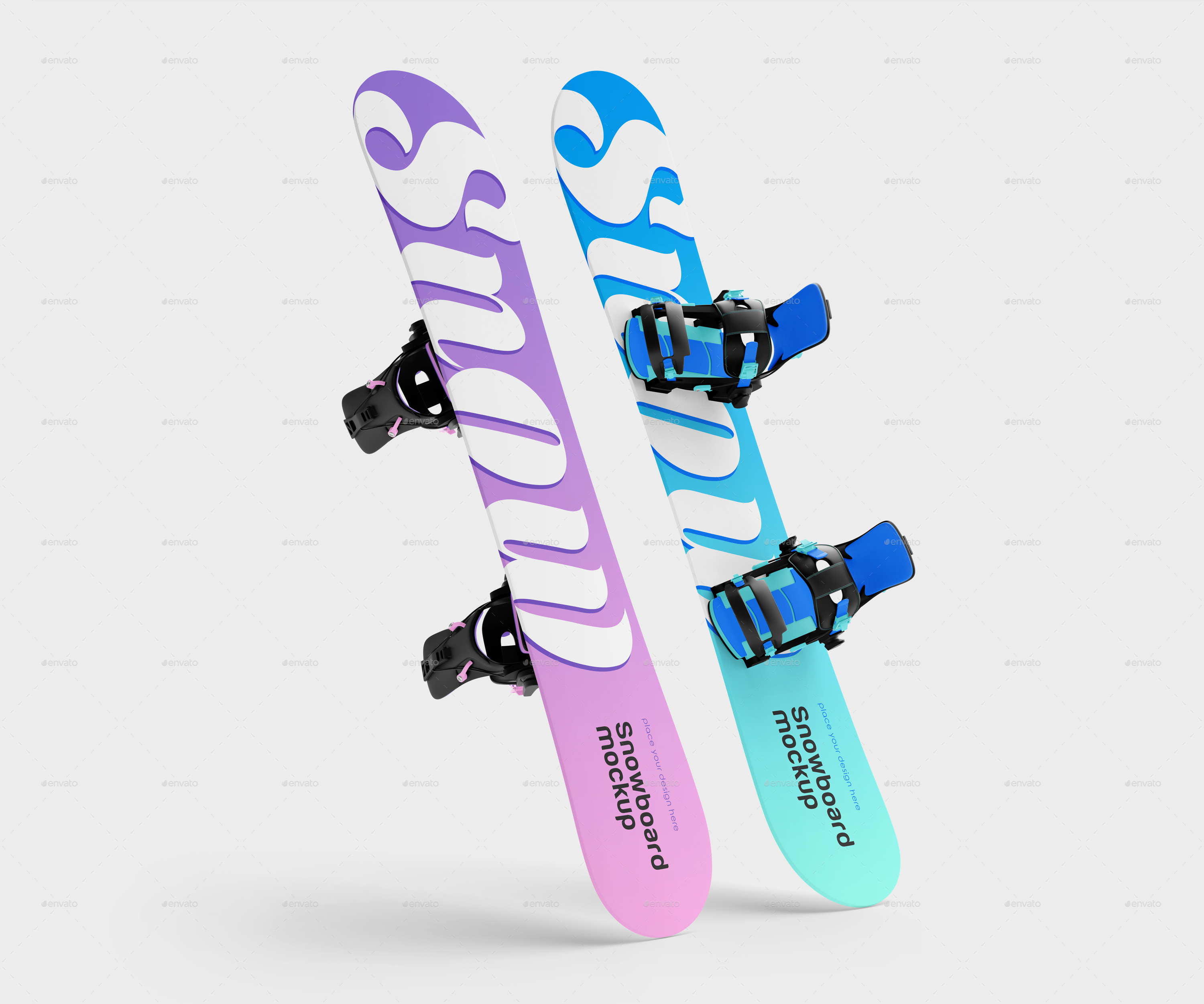 Snowboard Mockup Set, Graphics | GraphicRiver