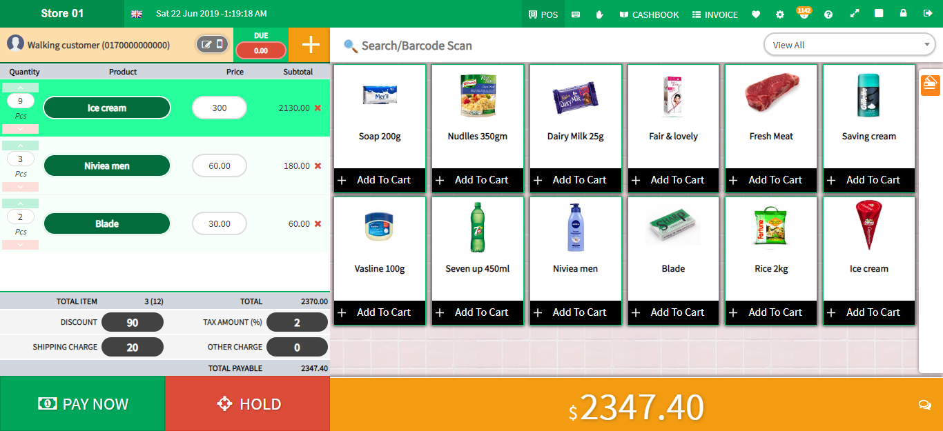 Modern POS - Point of Sale with Stock Management System by ITsolution-24