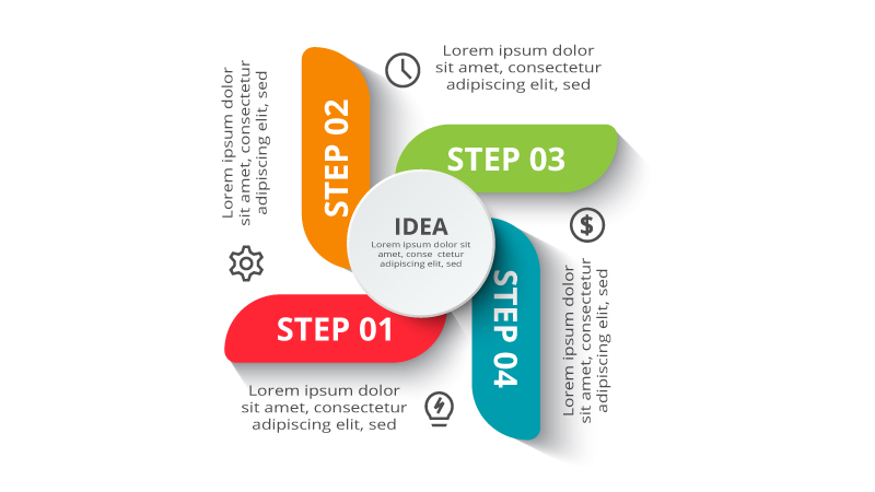 Step Animated Infographics by Infographics_project | GraphicRiver