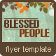Dance Blessed People! Flyer Template, Print Templates | GraphicRiver