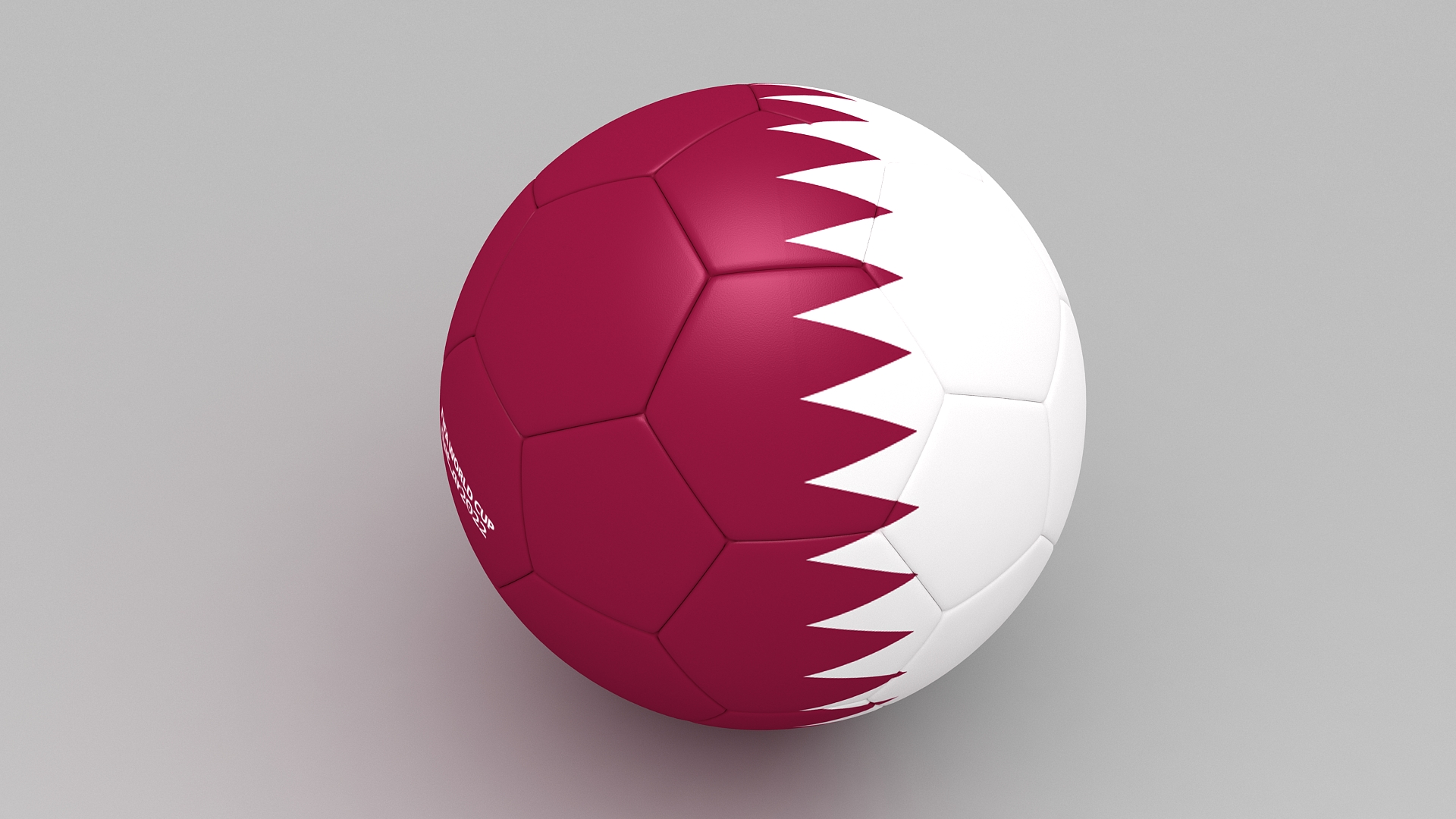 Soccer Ball Qatar Flag by Polygon3d | 3DOcean