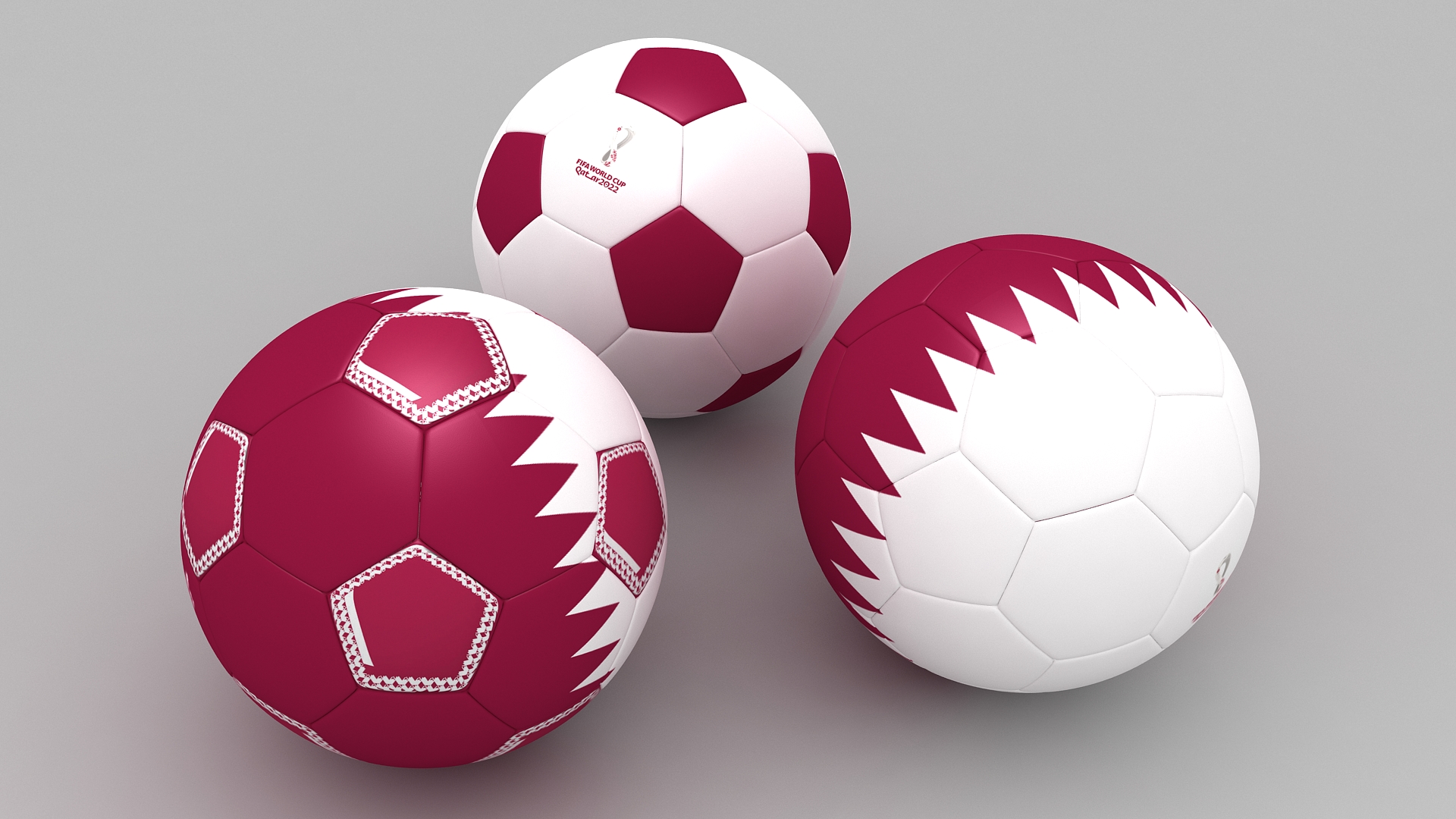 Soccer Ball Qatar Flag by Polygon3d | 3DOcean
