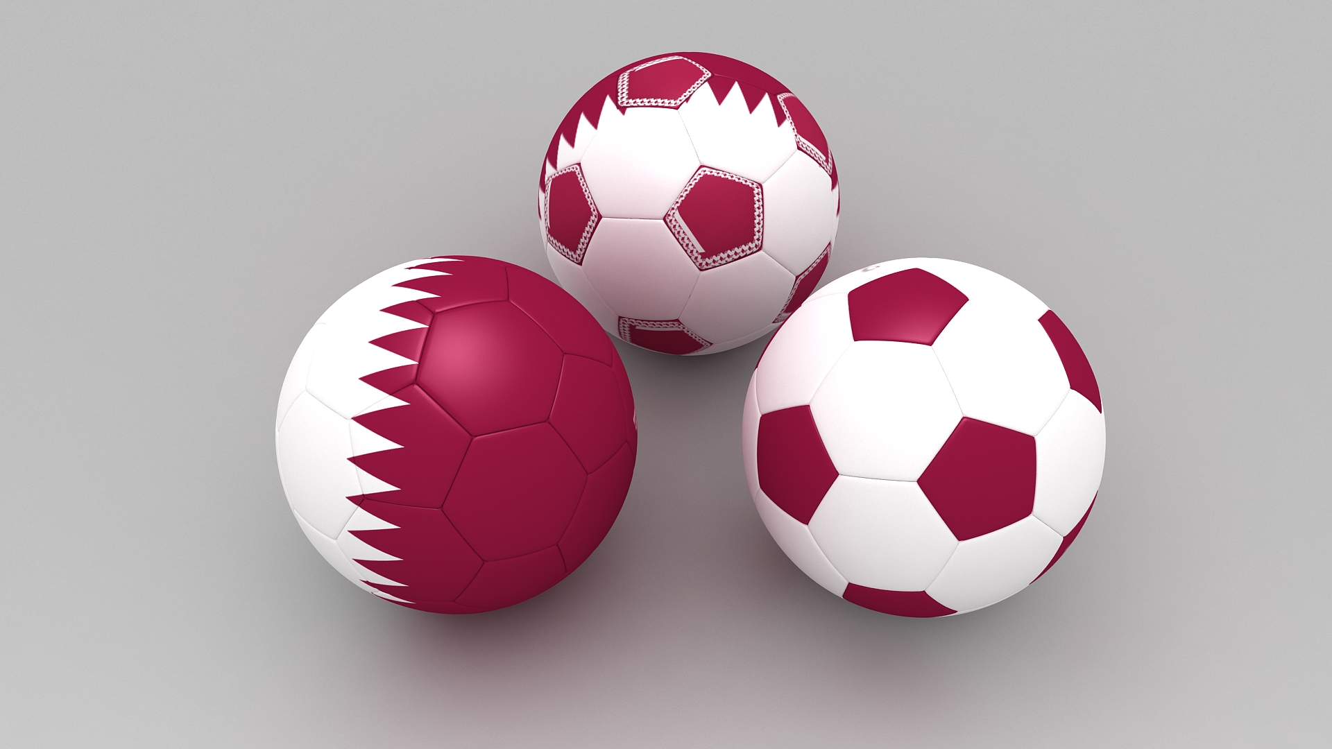 Soccer Ball Qatar Flag by Polygon3d | 3DOcean