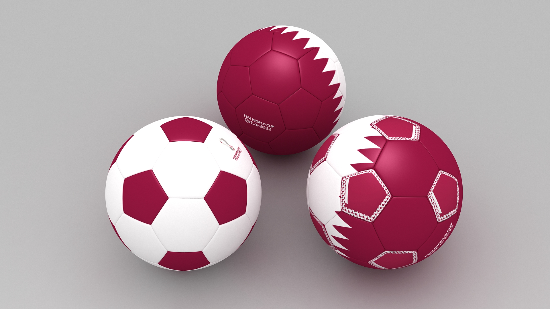Soccer Ball Qatar Flag by Polygon3d | 3DOcean