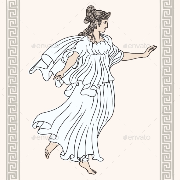Greek Woman Drawing