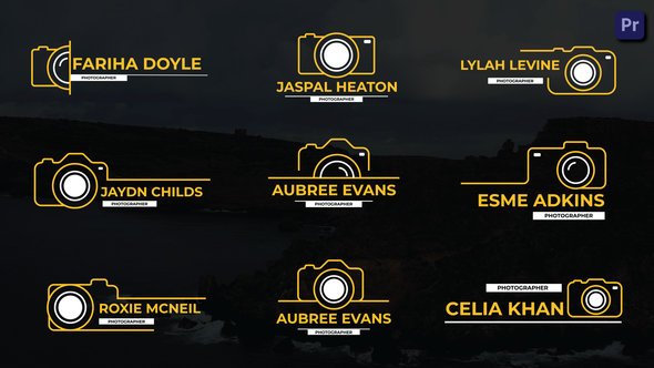 Photography Titles Premiere Pro, Premiere Pro Templates | VideoHive