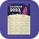 Space Theme Calendar 2023, Print Templates | GraphicRiver