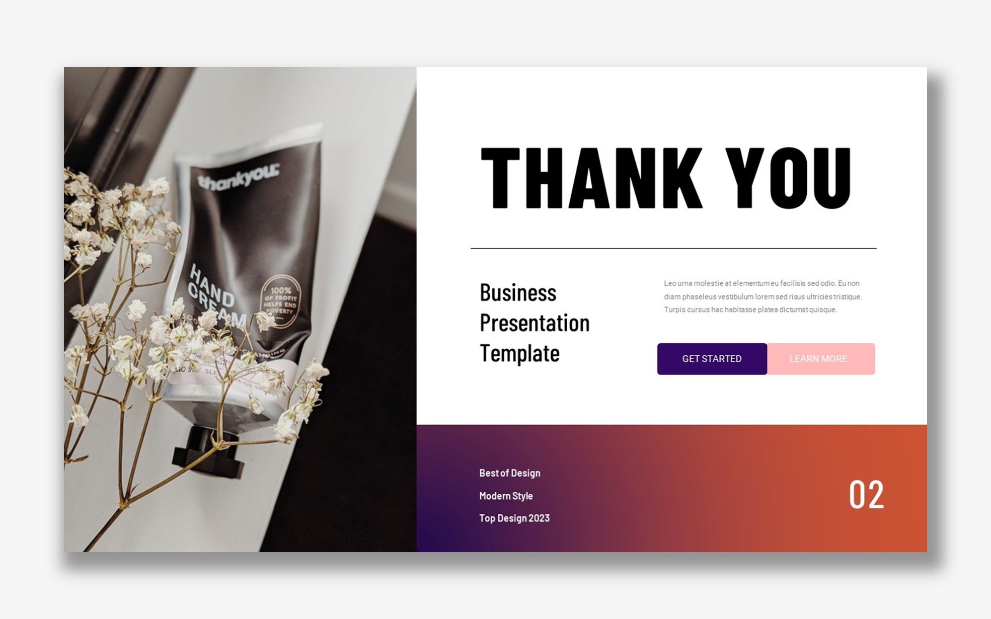 Mandiri - Navy Maroon PowerPoint Business Template, Presentation Templates