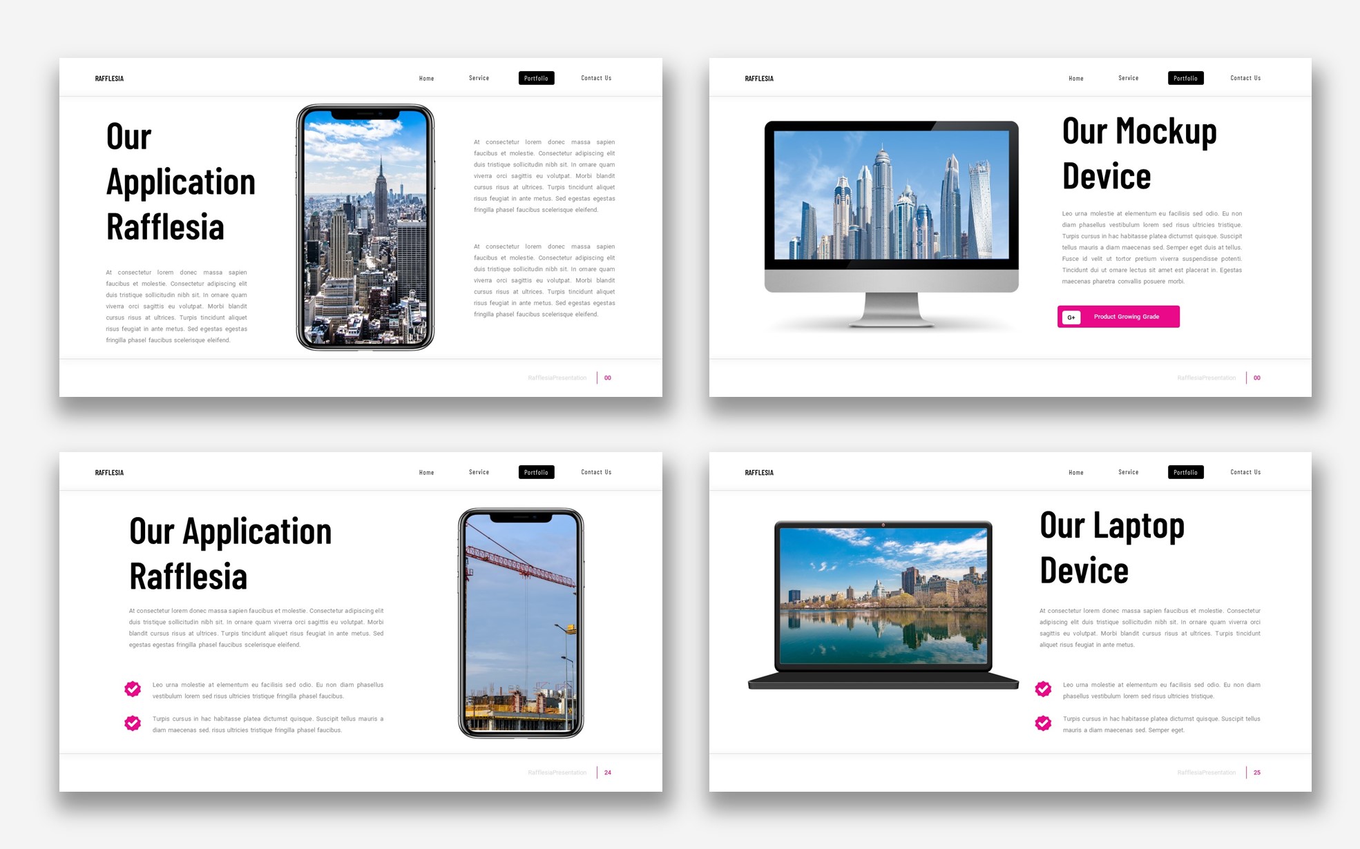 Rafflesia - Pink Yellow PowerPoint Business Creative Template ...