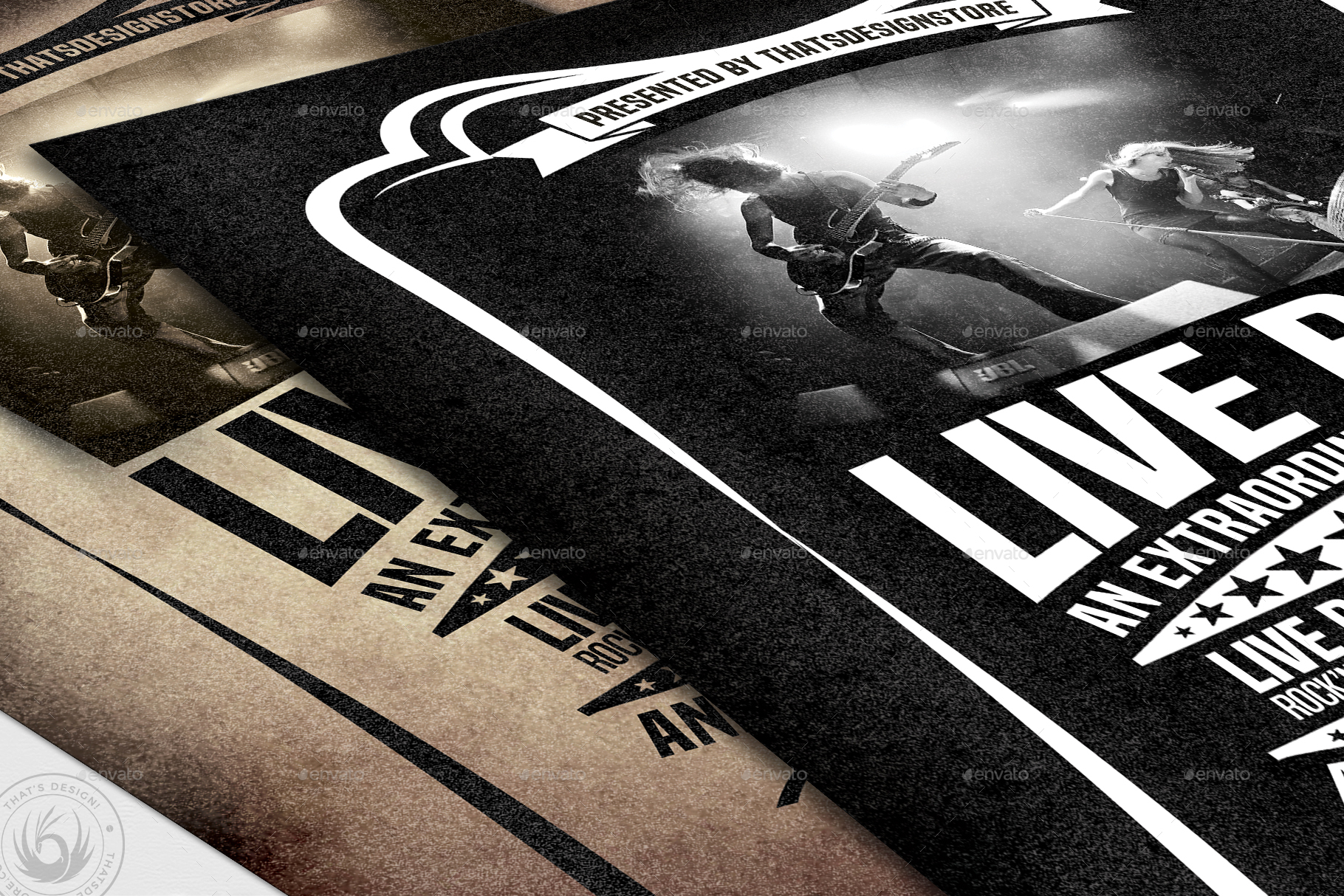 Live Concert Flyer Template V1, Print Templates | GraphicRiver