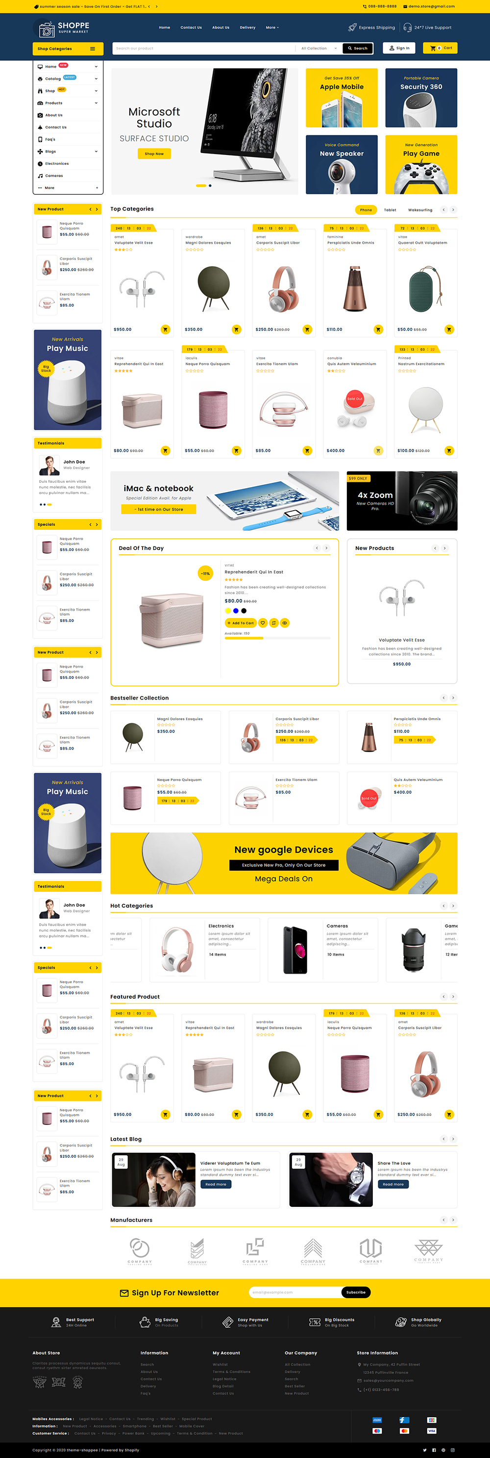 Shoppe - Shopify 2.0 Multi-Purpose Responsive Theme by TemplateTrip