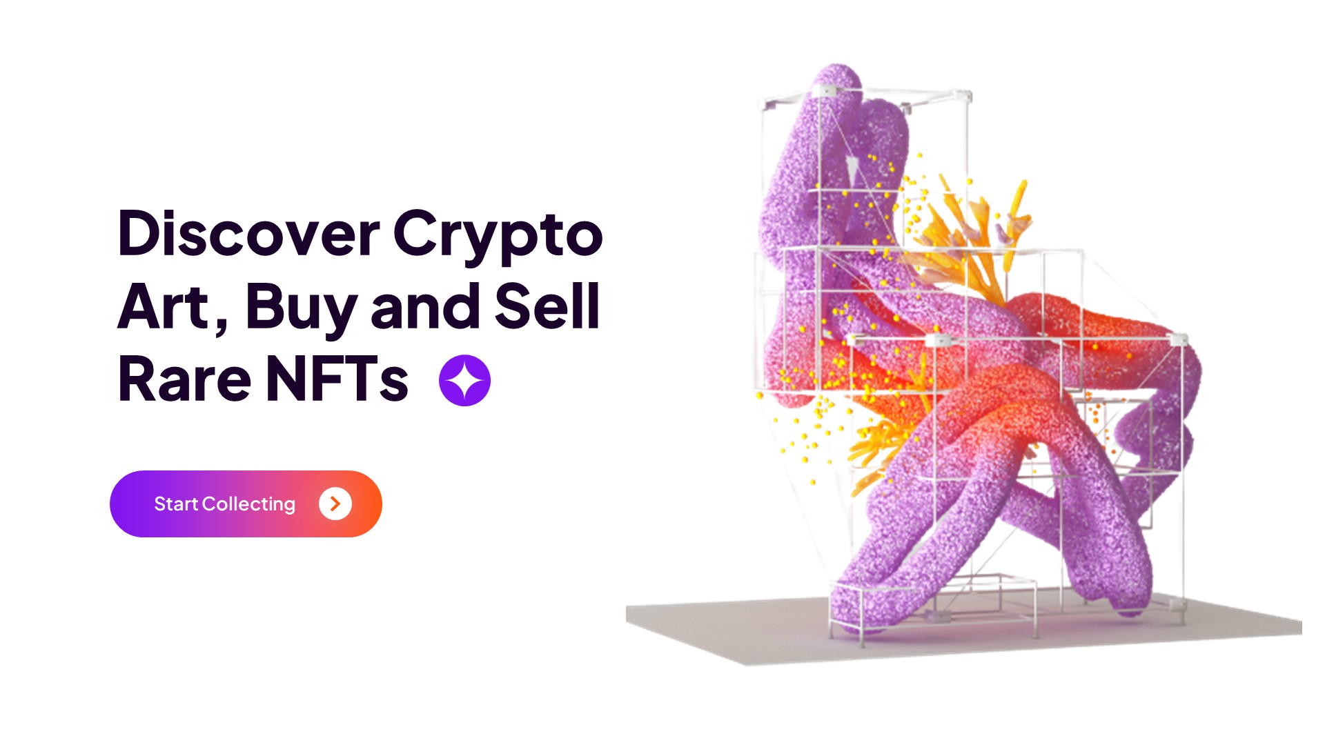 NFT Creative Digital Art Marketplace PowerPoint Template, Presentation ...