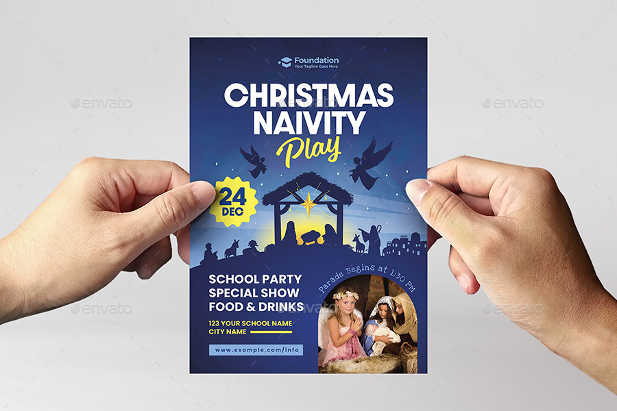 Nativity Flyer Template, Print Templates | GraphicRiver