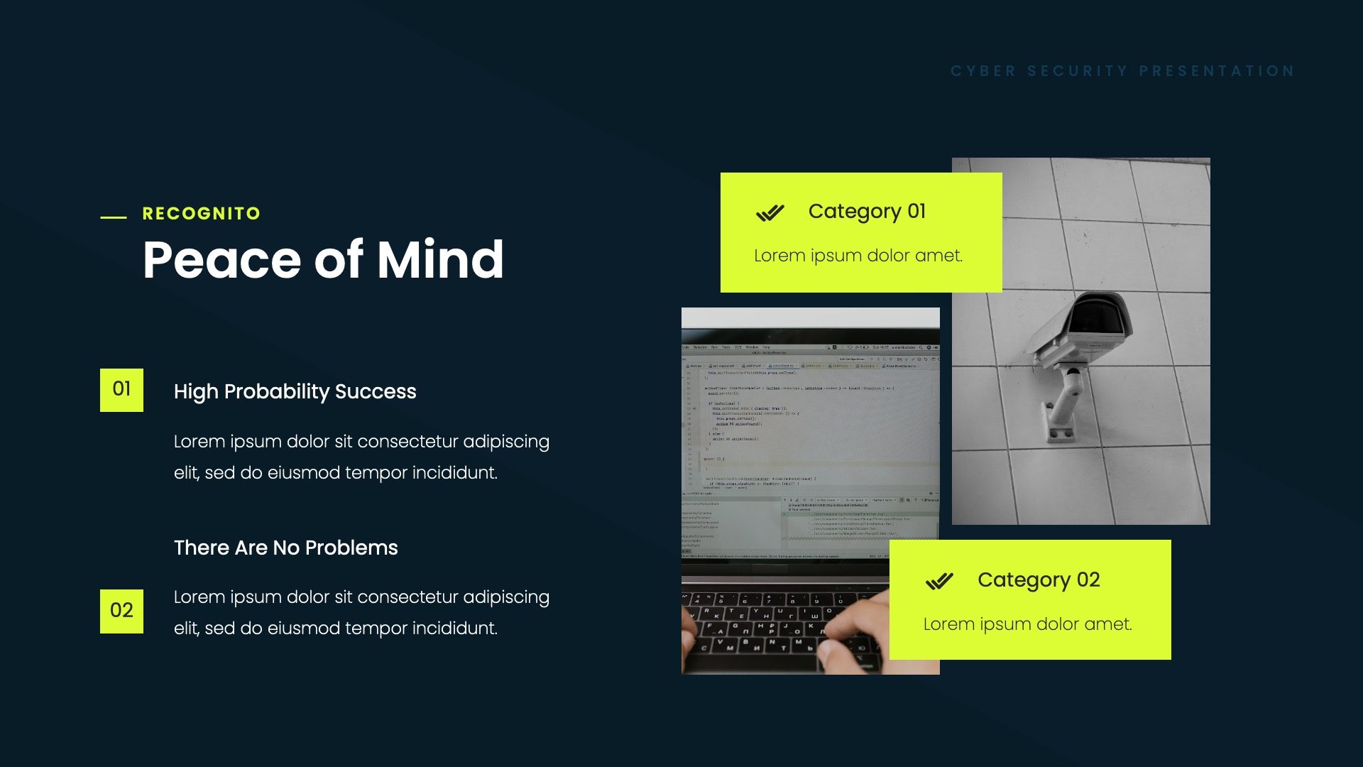 Recognito - Cyber Security PowerPoint Presentation, Presentation Templates