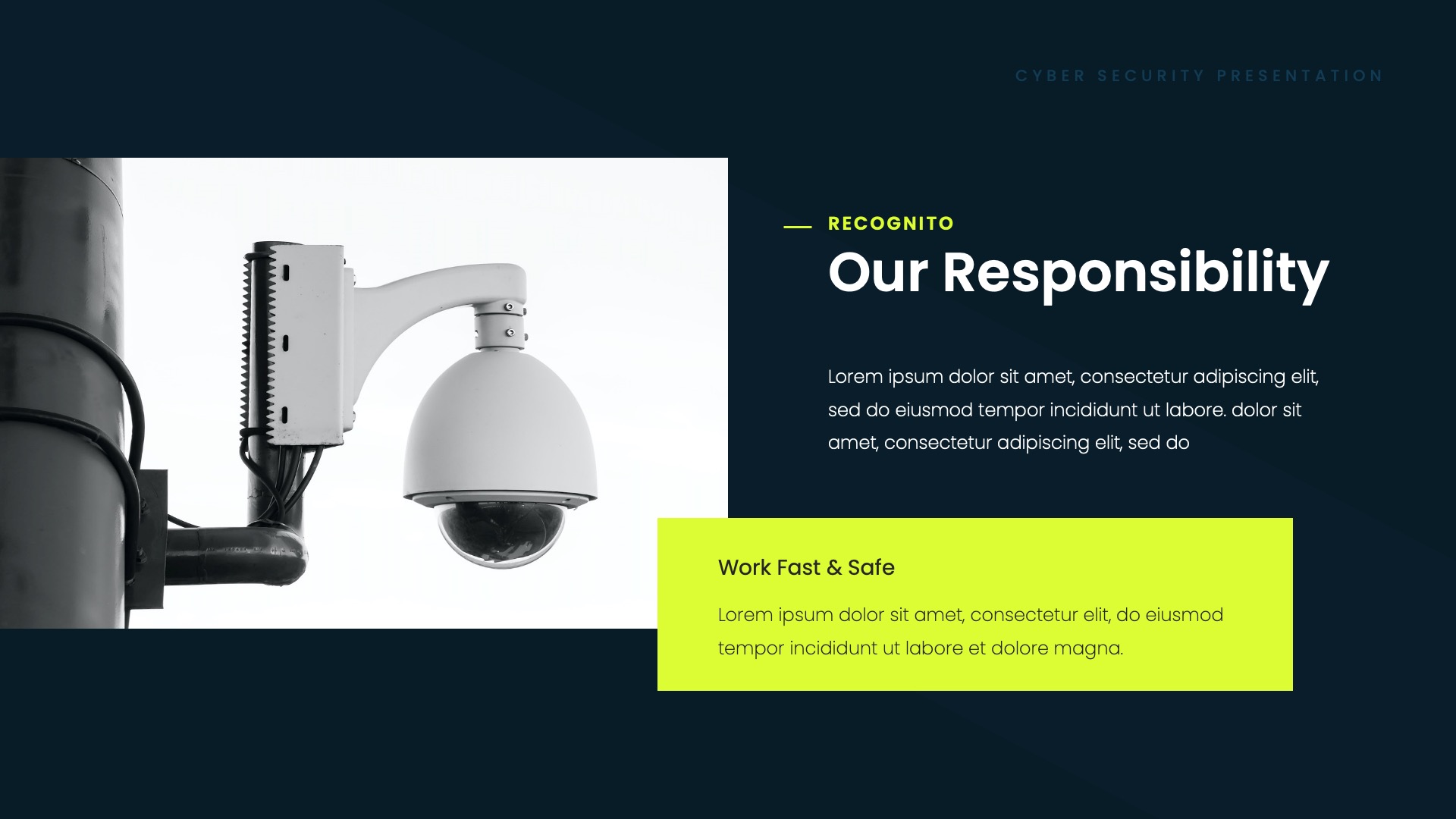 Recognito - Cyber Security Keynote Presentation, Presentation Templates
