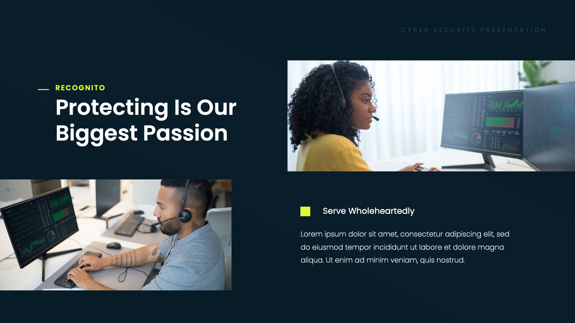 Recognito - Cyber Security Keynote Presentation, Presentation Templates