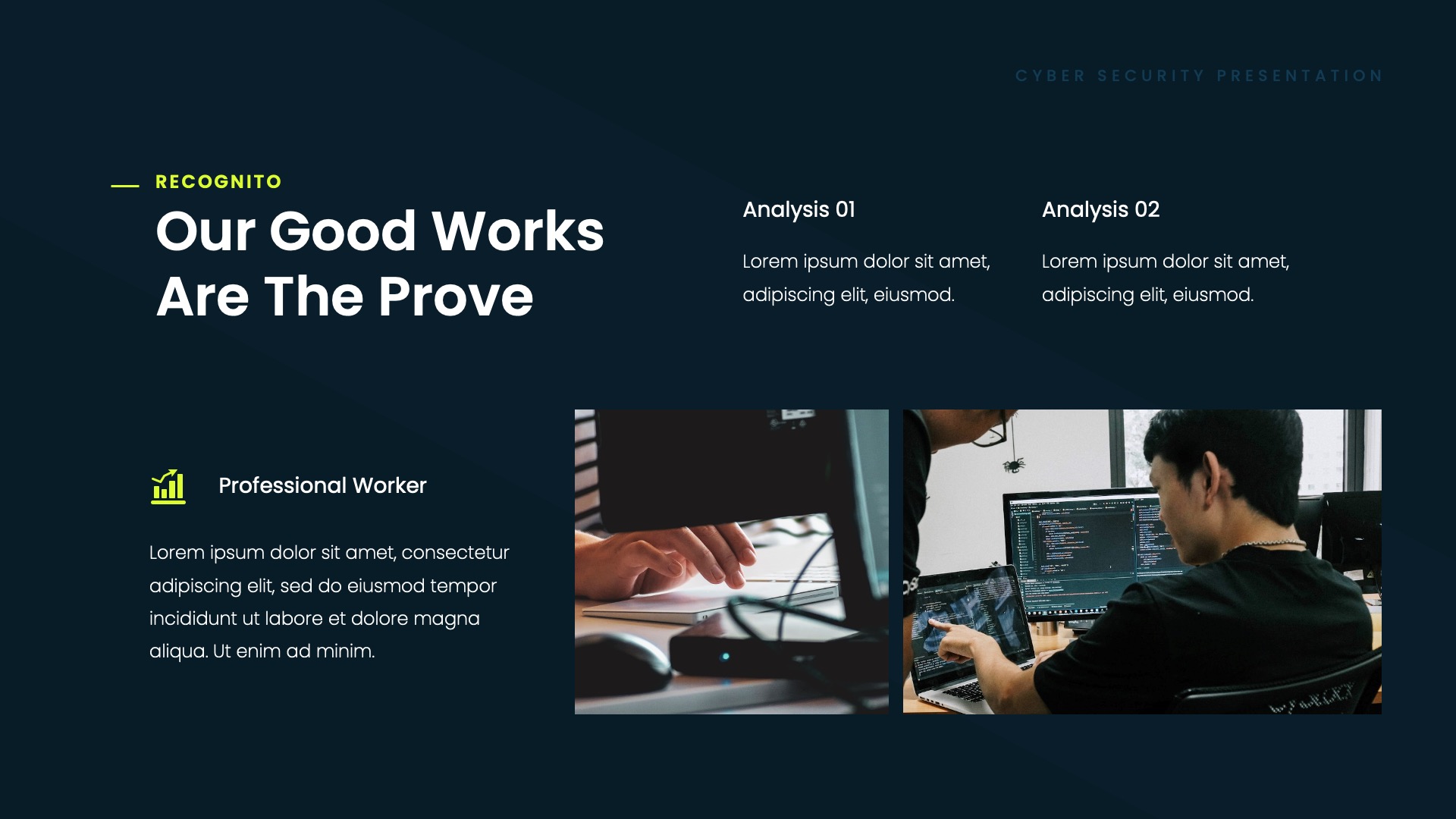 Recognito - Cyber Security Keynote Presentation, Presentation Templates
