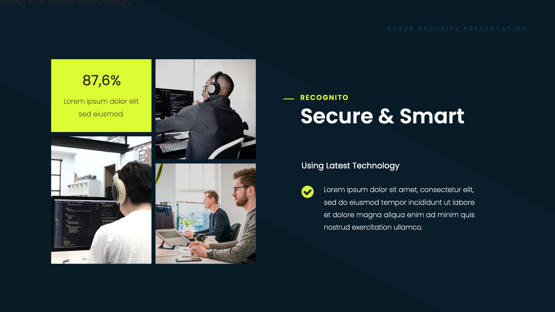 Recognito - Cyber Security Google Slides Presentation, Presentation ...