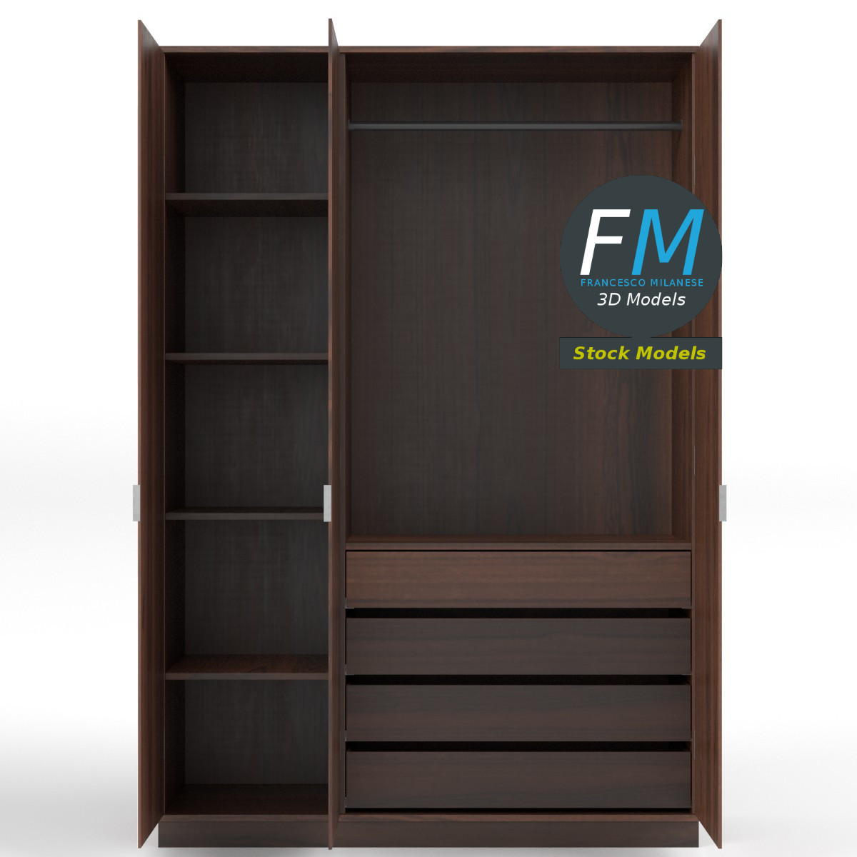 Three-door wardrobe by FrancescoMilanese85 | 3DOcean